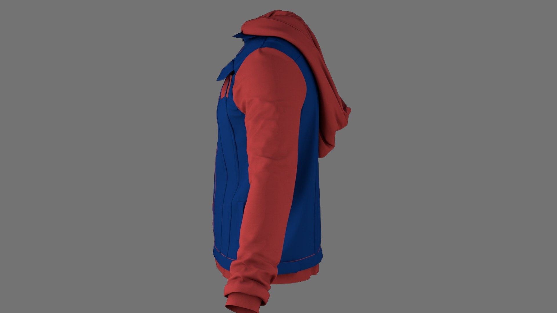 3D Mens Hoddie Dual Tone Model - TurboSquid 1813553