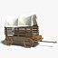 3d Old Western Wagon