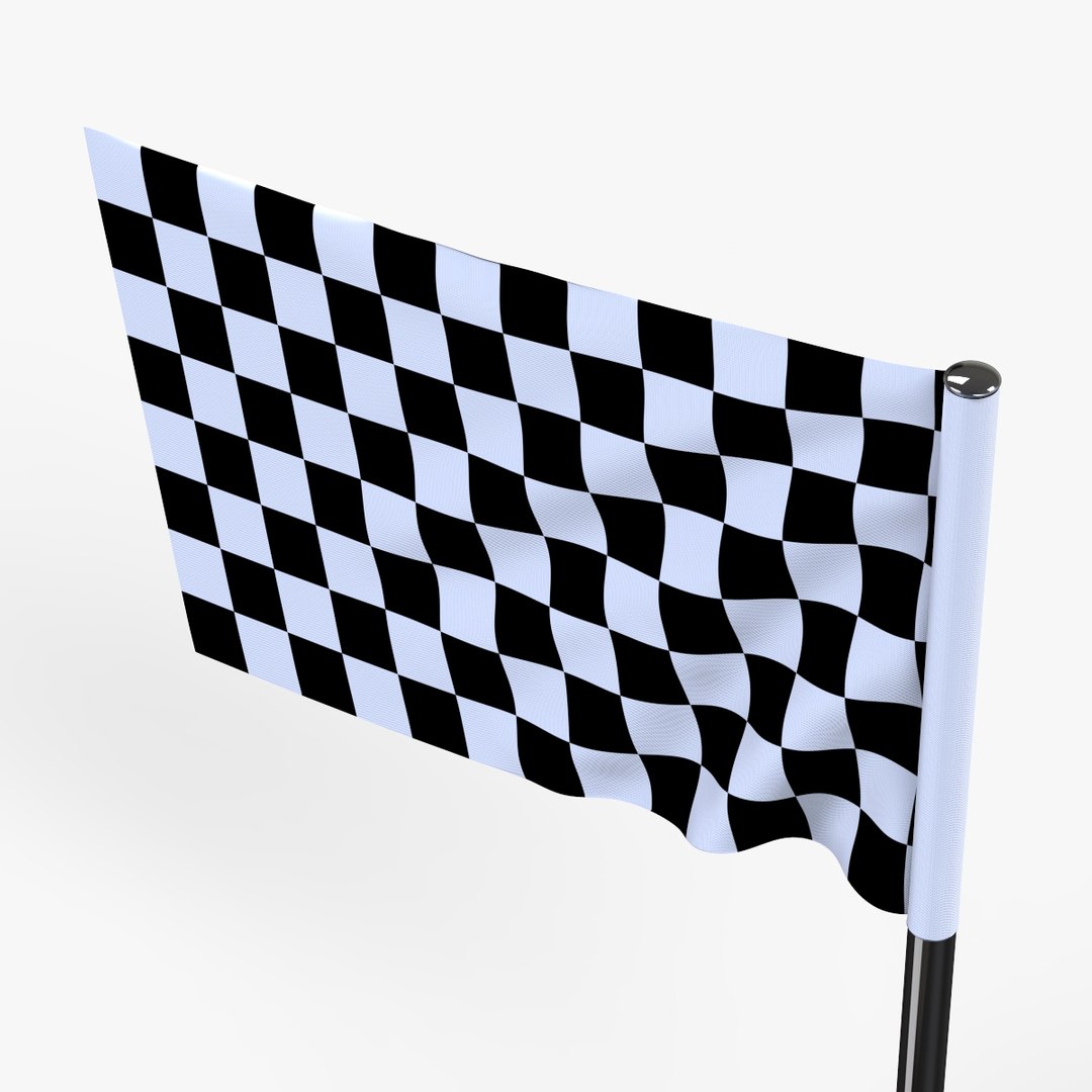 3D Racing Flag Model - TurboSquid 1281179