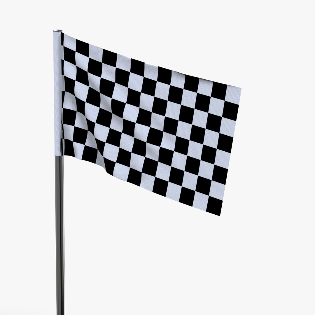 3D Racing Flag Model - TurboSquid 1281179