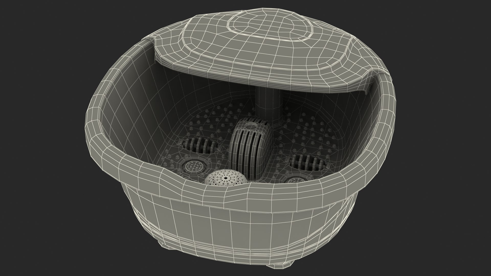 MaxKare Spa Foot Bath Massager Vibration Bubbles 3D model - TurboSquid ...