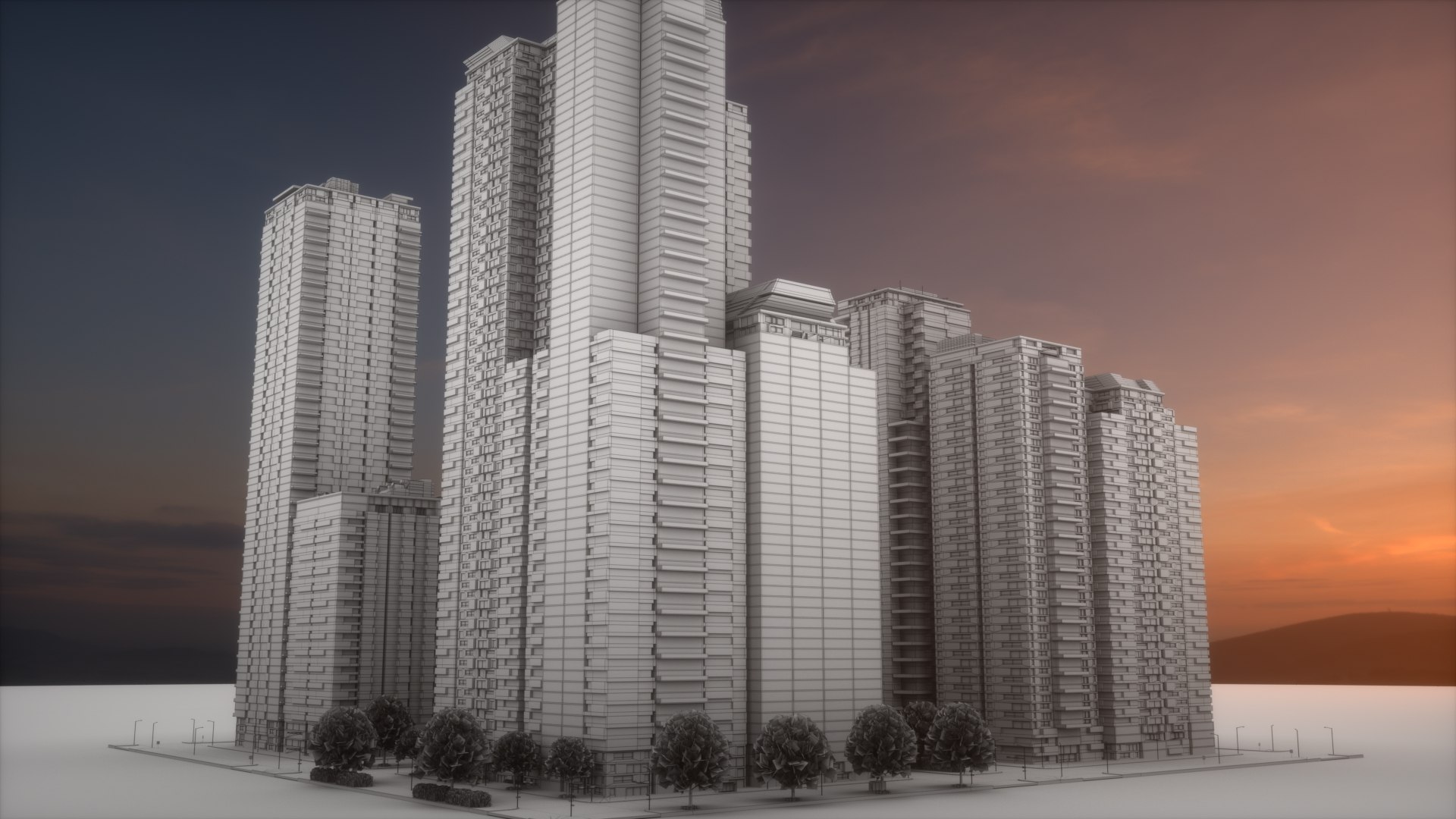 City Block Type B02 3D Model - TurboSquid 2092332