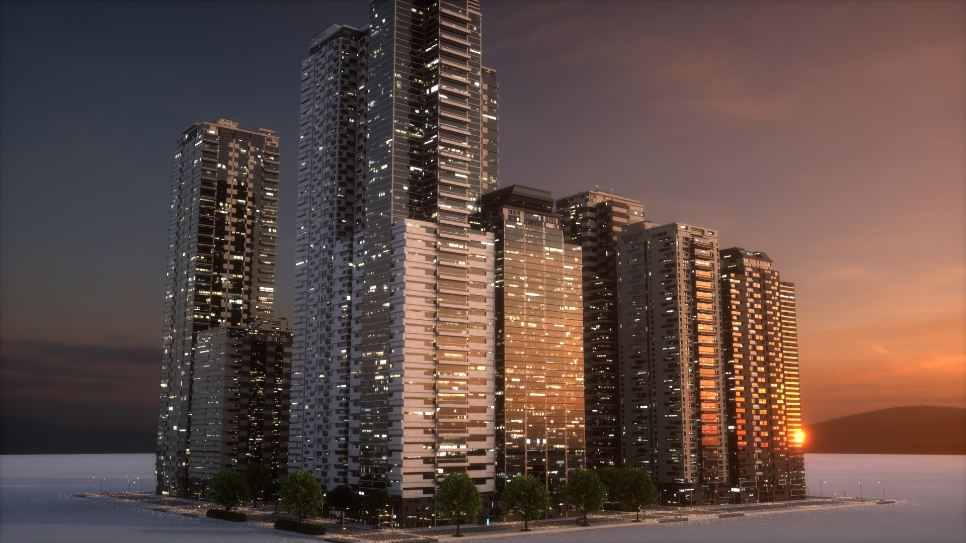 City Block Type B02 3D Model - TurboSquid 2092332