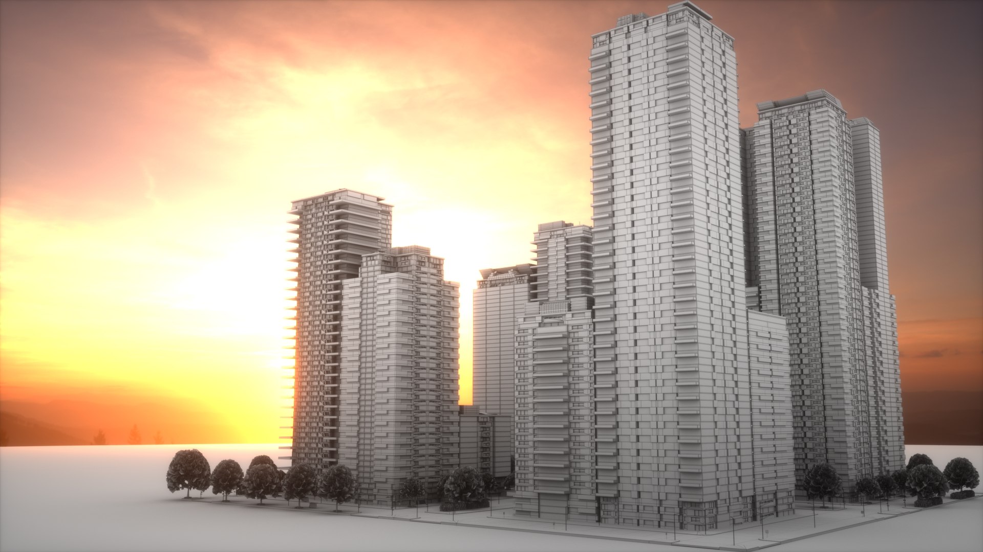 City Block Type B02 3D Model - TurboSquid 2092332