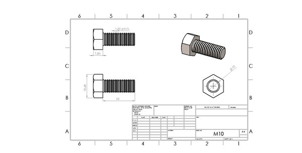 M10 볼트 3D 모델 - TurboSquid 1431246