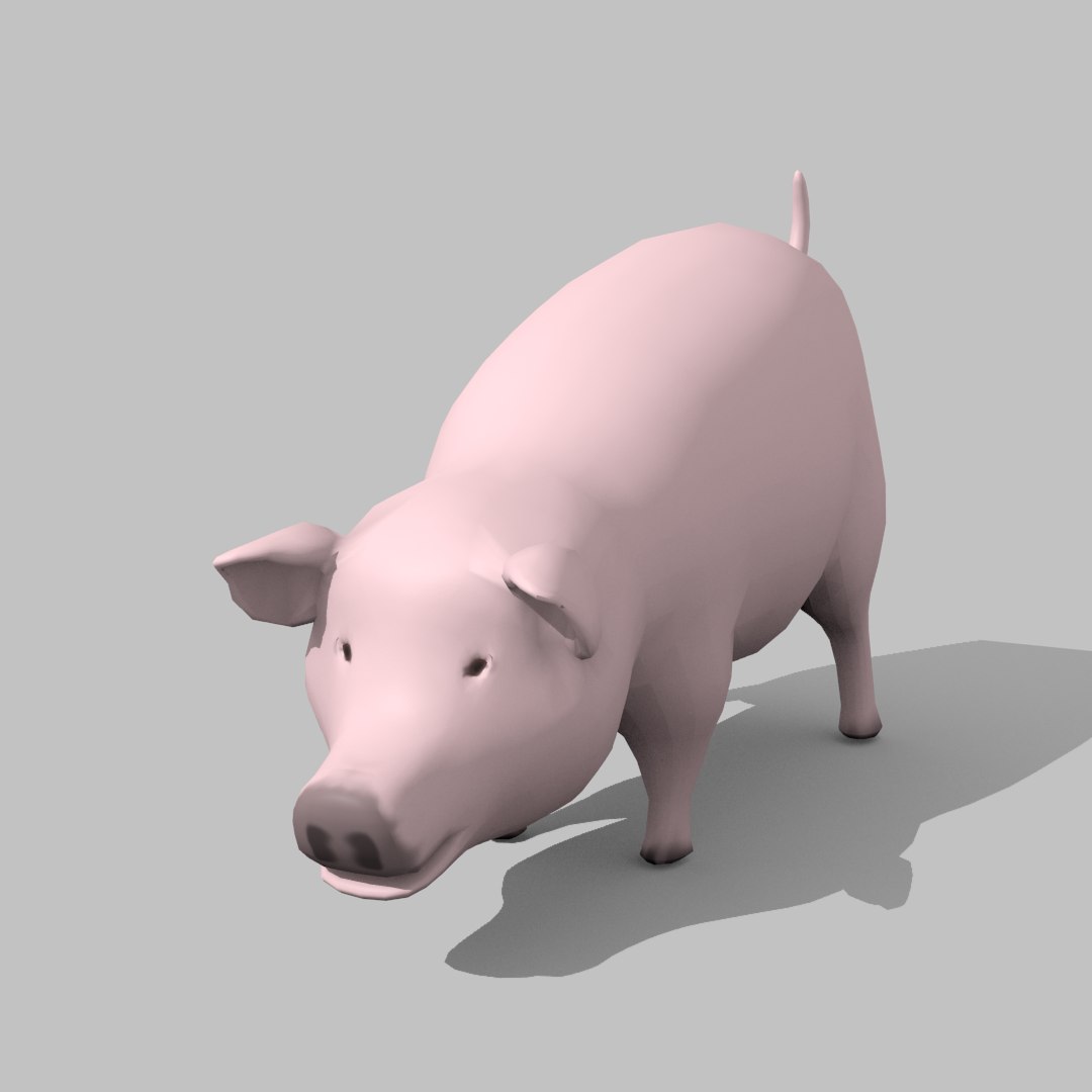 3d Model Pig