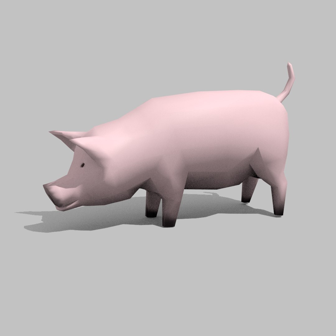 3d Model Pig