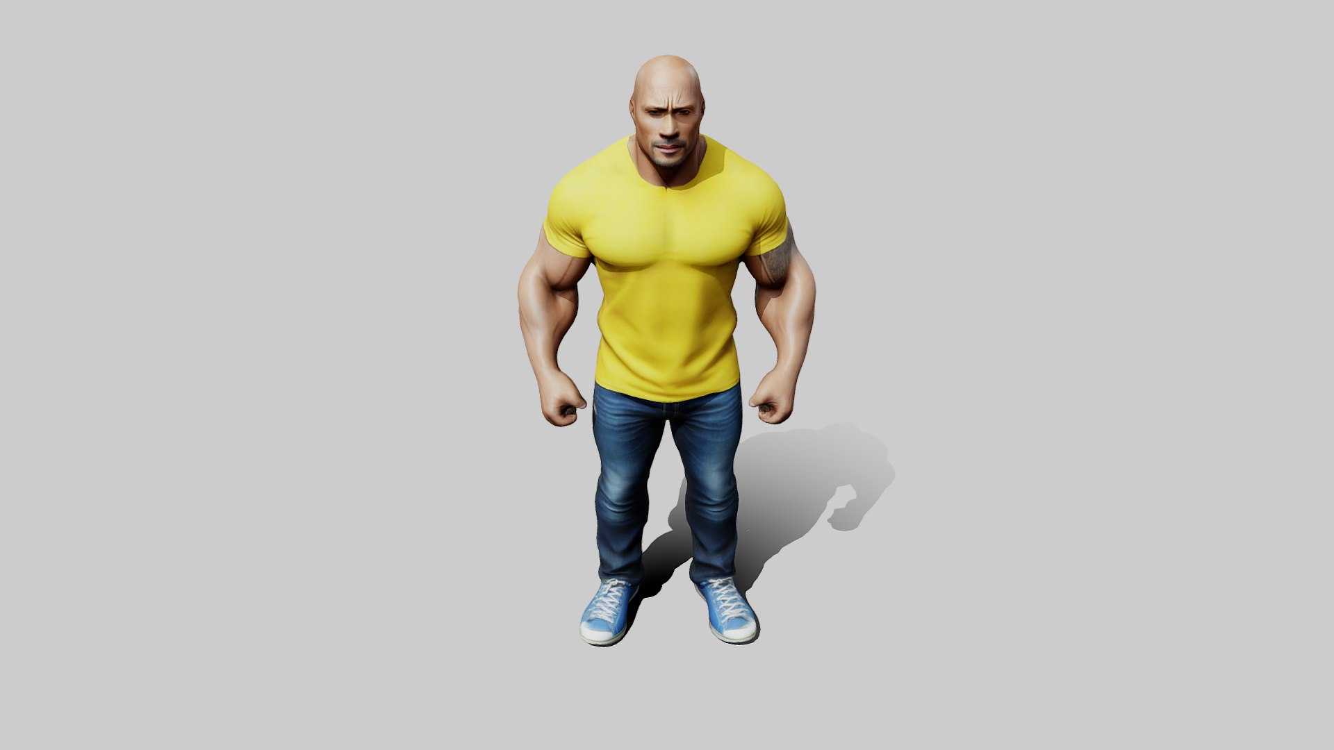 The Rock Animated Character 3D Model - TurboSquid 2331426