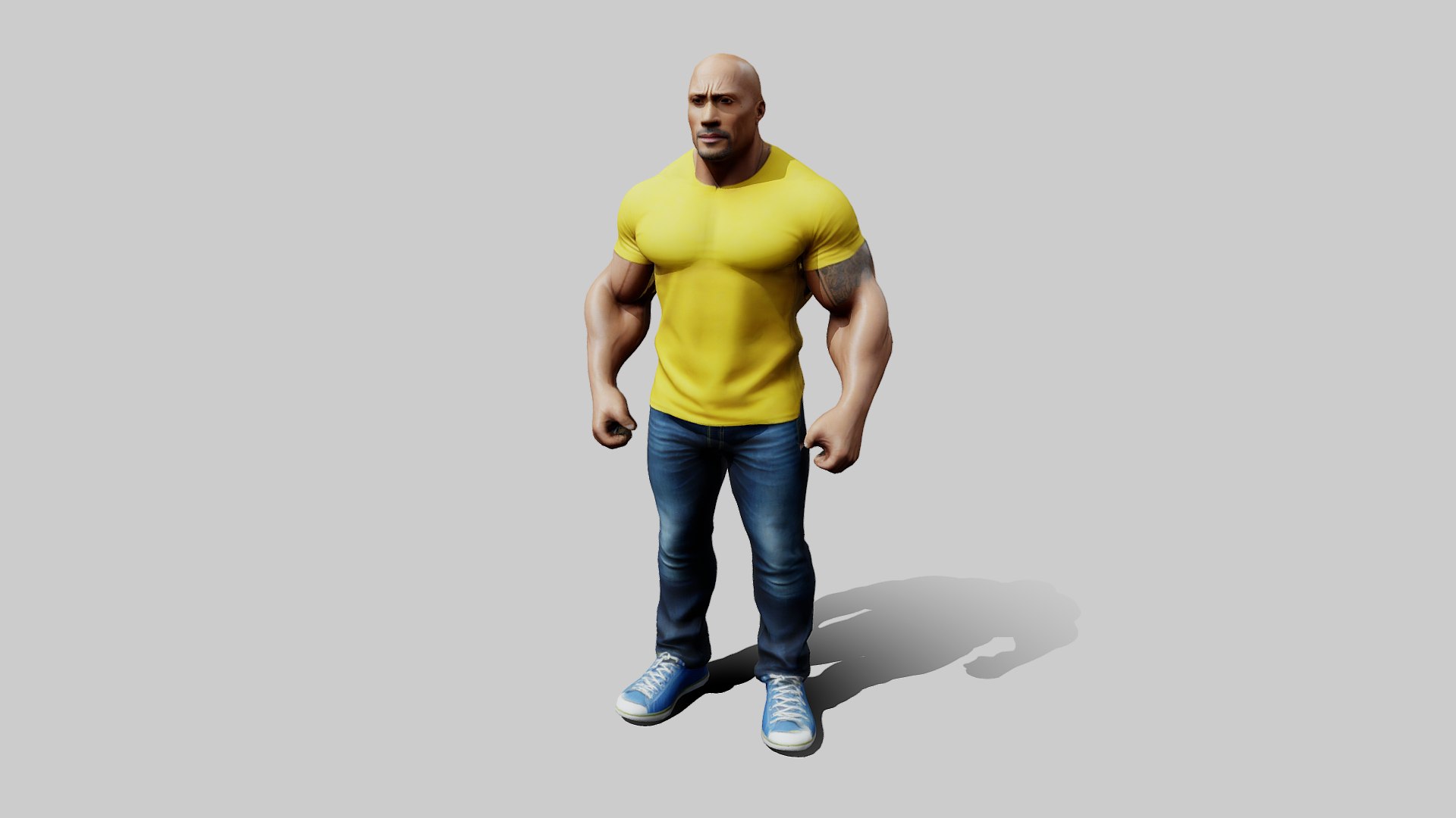 The Rock Animated Character 3D Model - TurboSquid 2331426