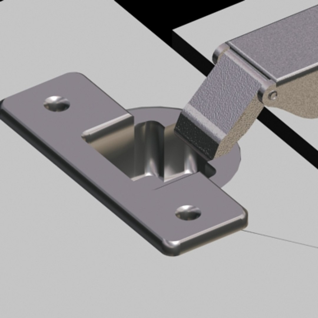 Scale Blum Hinge 3d Model