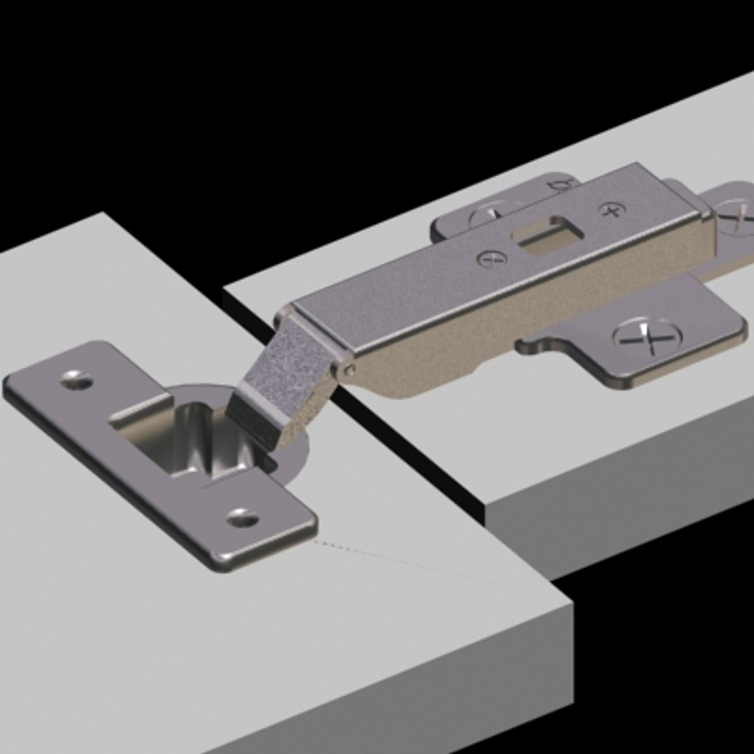 Scale Blum Hinge 3d Model