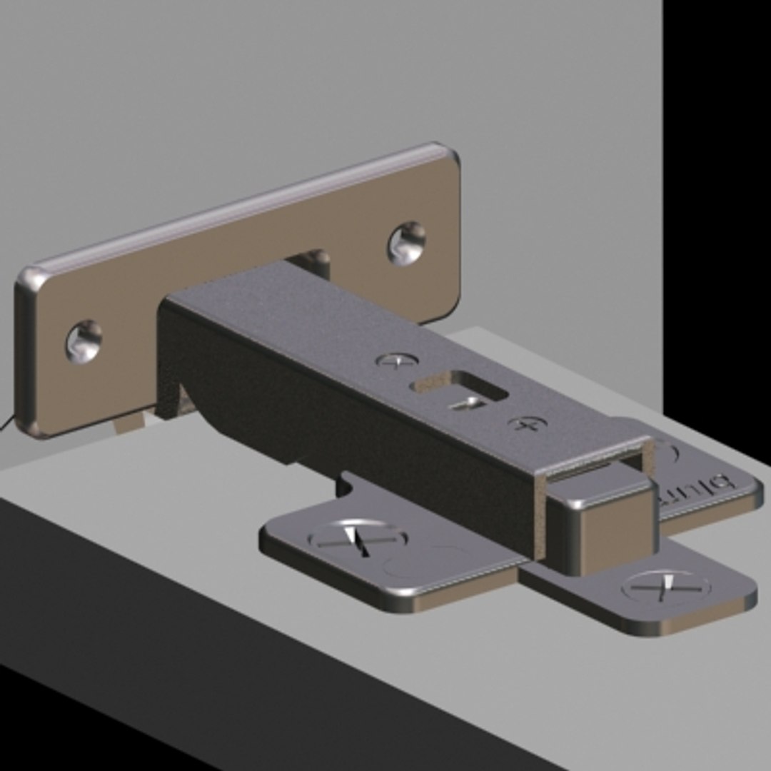 Scale Blum Hinge 3d Model