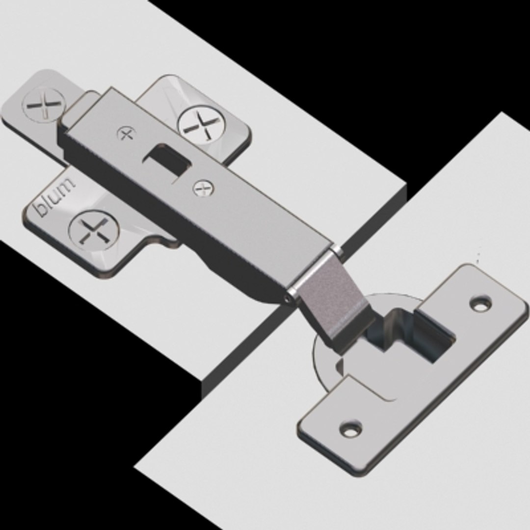 Scale Blum Hinge 3d Model