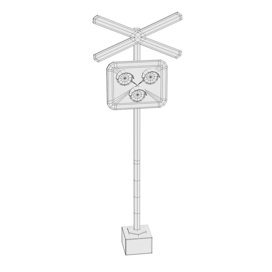rail signs 3d model