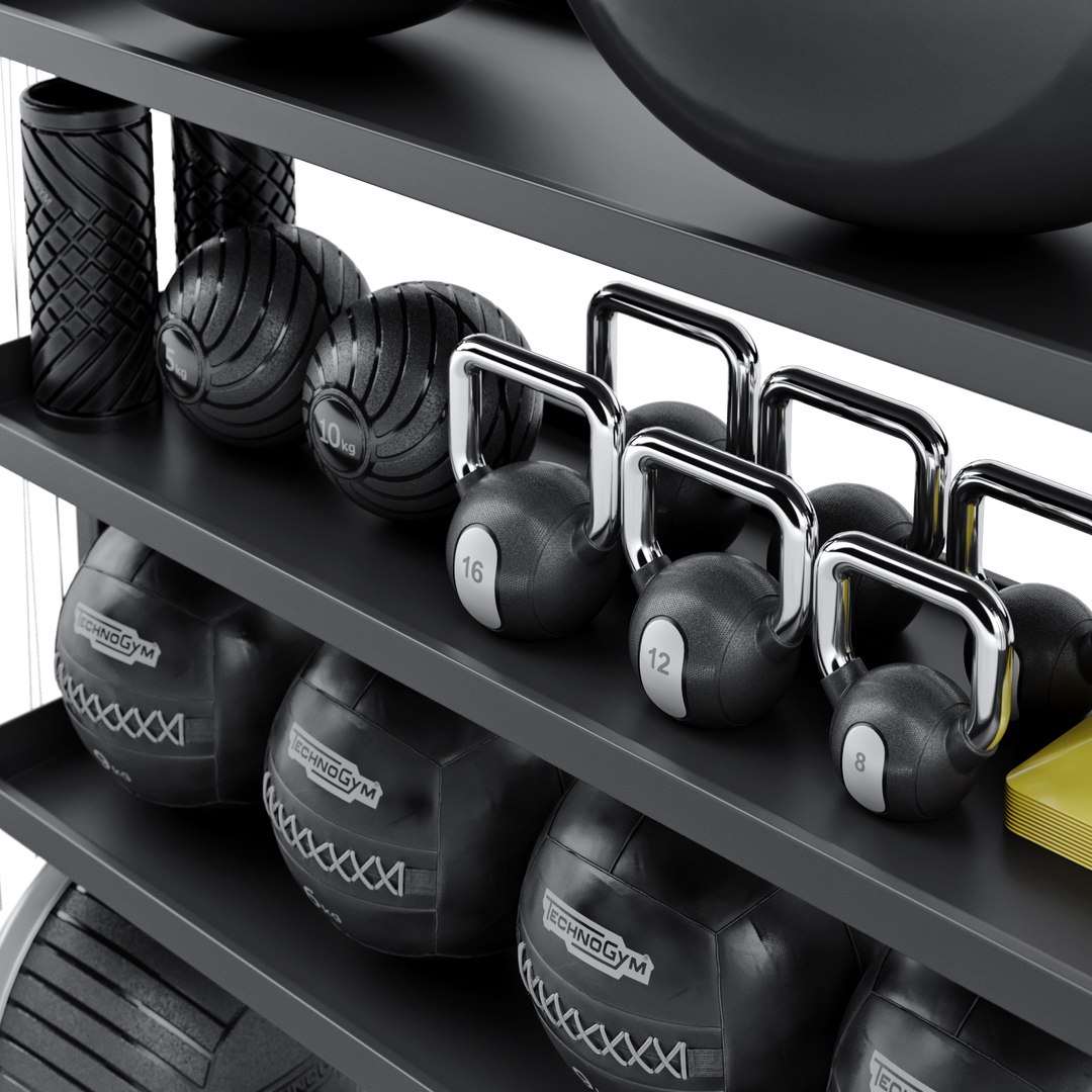 Fitness set technogym skilltools 3D model - TurboSquid 1701178
