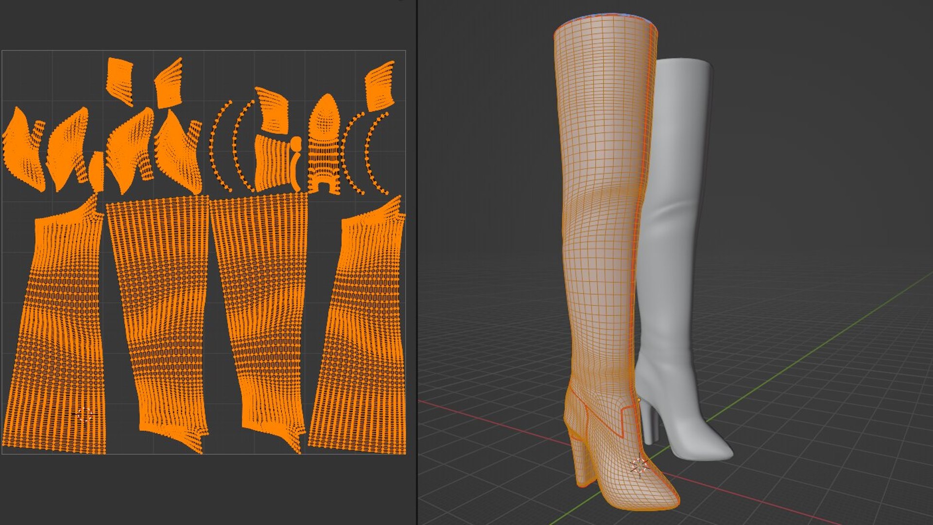 Female Boots Collection 3D Model - TurboSquid 1866622