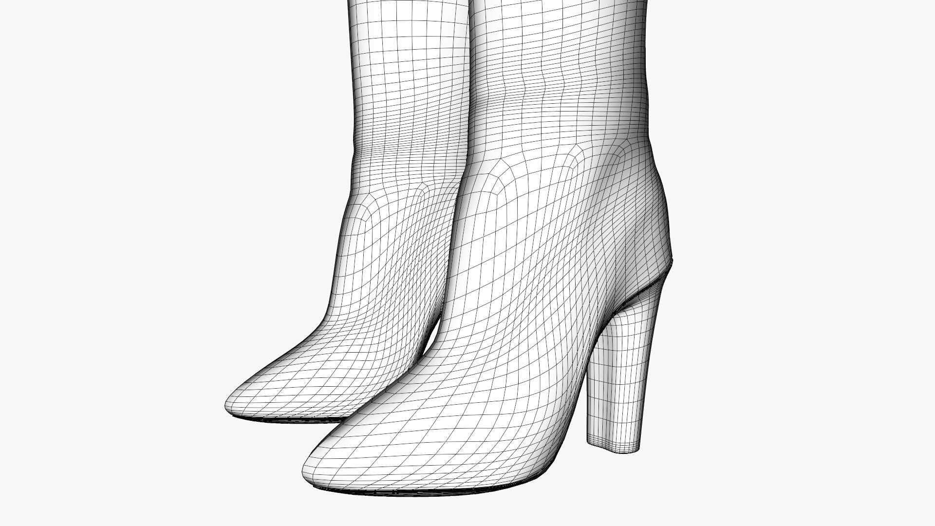 Female Boots Collection 3D Model - TurboSquid 1866622