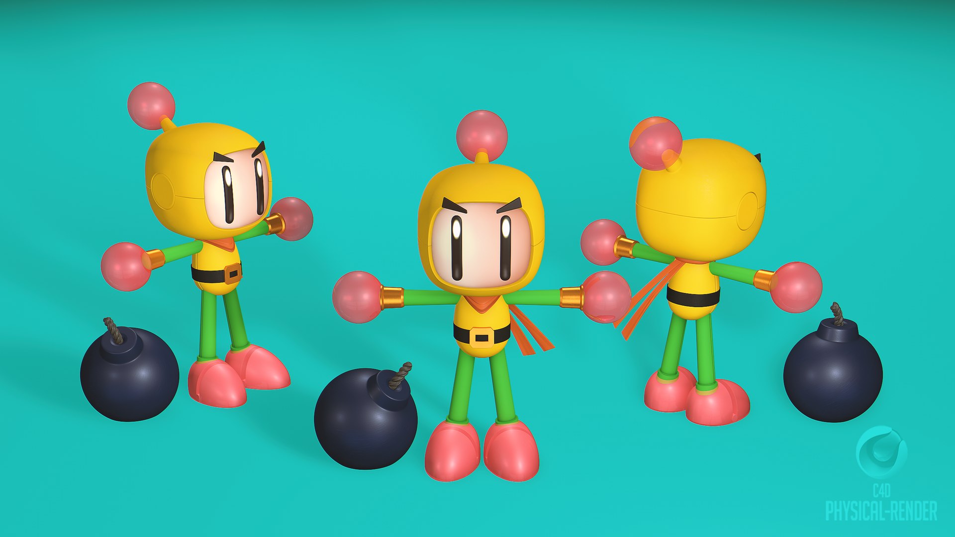 Yellow Bomberman Smashified Character 8K 3D model - TurboSquid 2155639