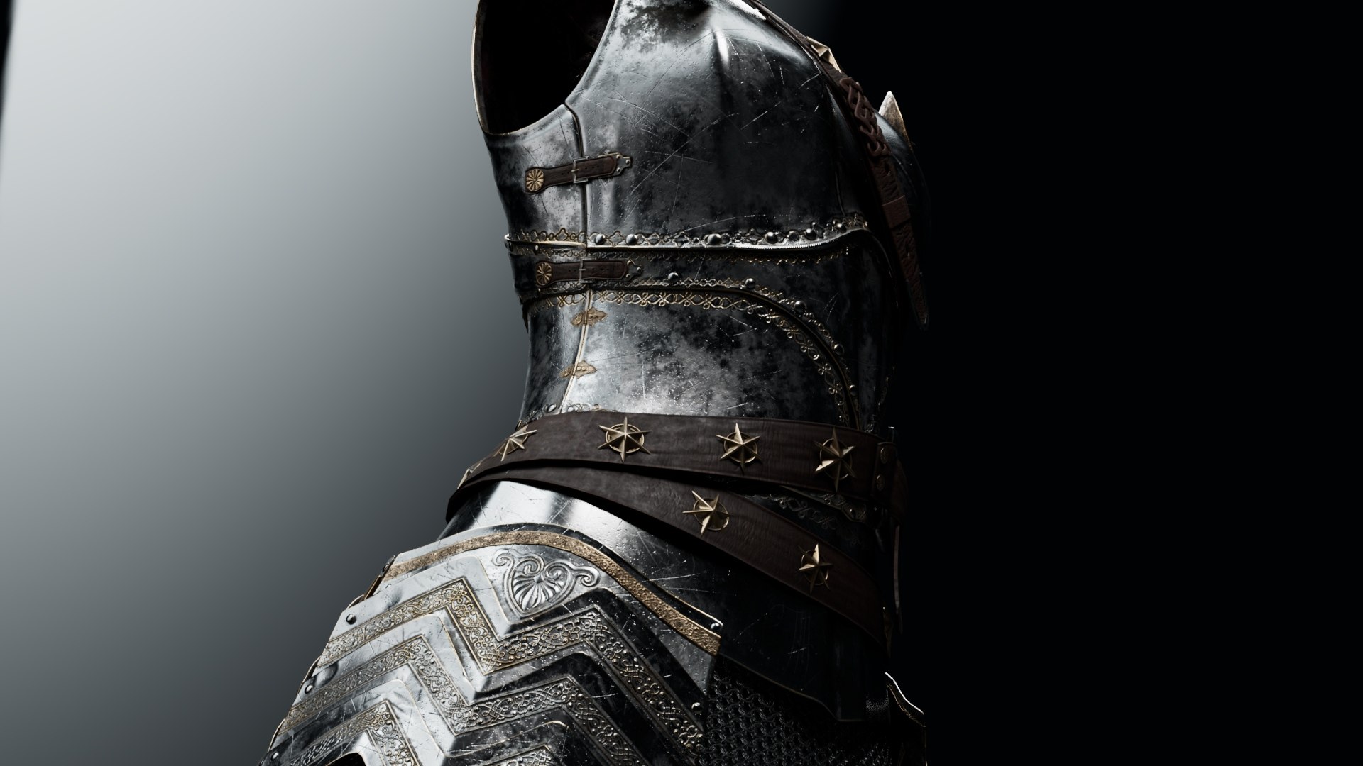 3D Female Knigt Body Armor Set MidPoly - TurboSquid 2034156