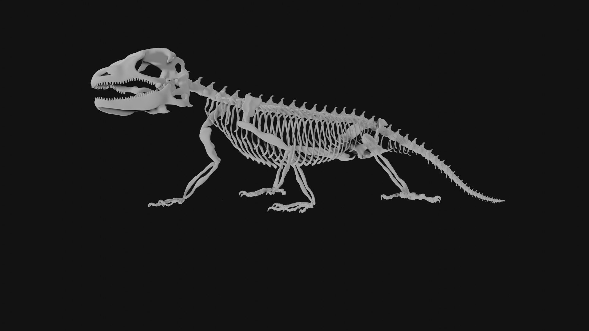 3D Lizard Skeleton Model - TurboSquid 1983376
