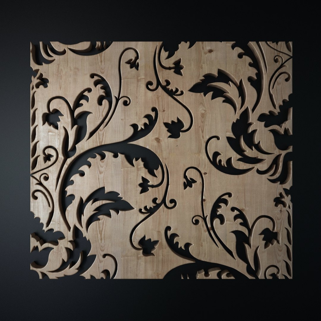 decorative laser cutting pattern 3d model