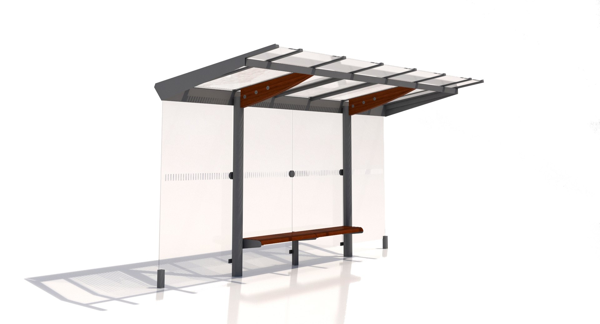 3d mmcite regio 300 bus shelter model