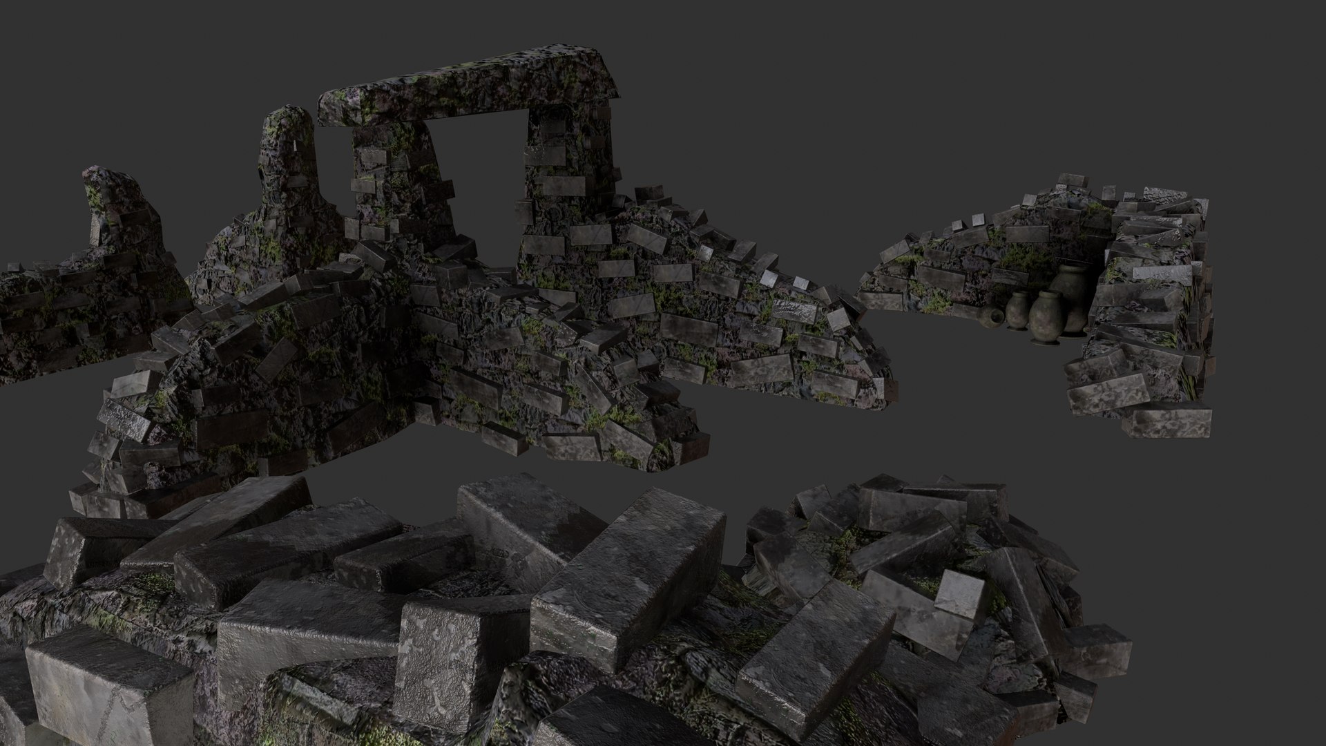 Ruins jungle model - TurboSquid 1667813