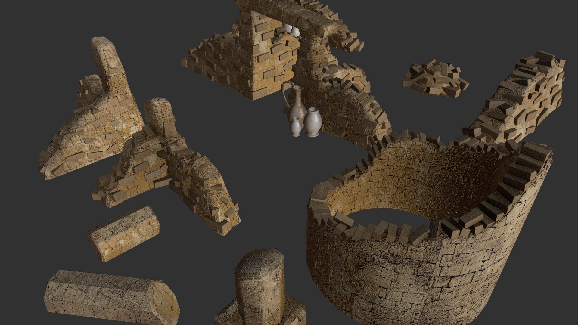Ruins jungle model - TurboSquid 1667813