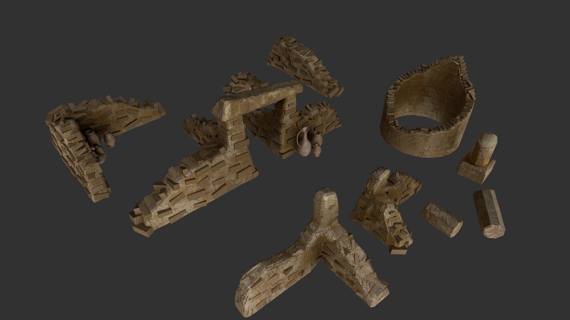Ruins jungle model - TurboSquid 1667813
