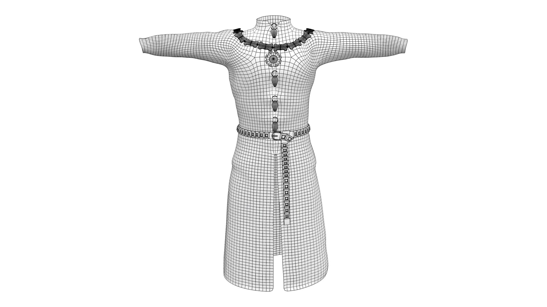 Men Medieval Royal Coat Jacket 3D Model - TurboSquid 1993523