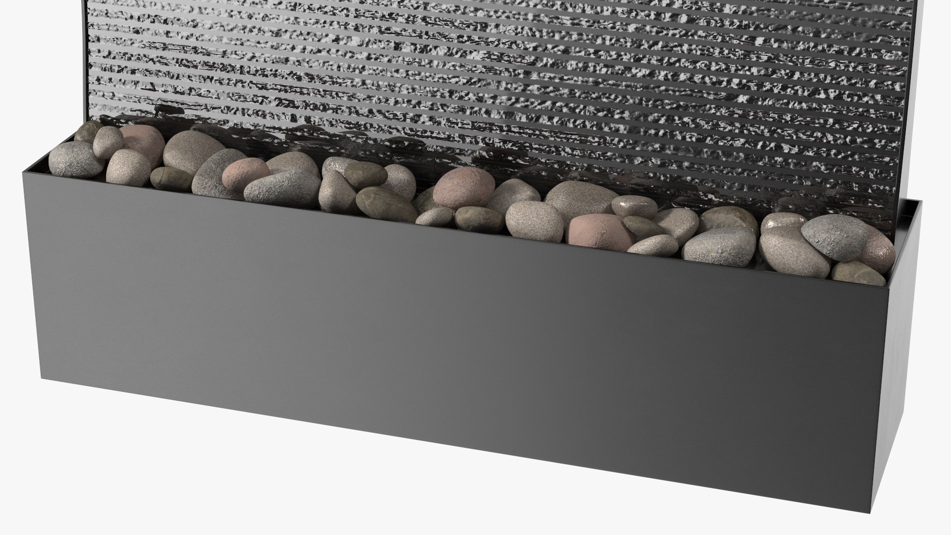 3D Modern Wall Fountain With Water - TurboSquid 2105585