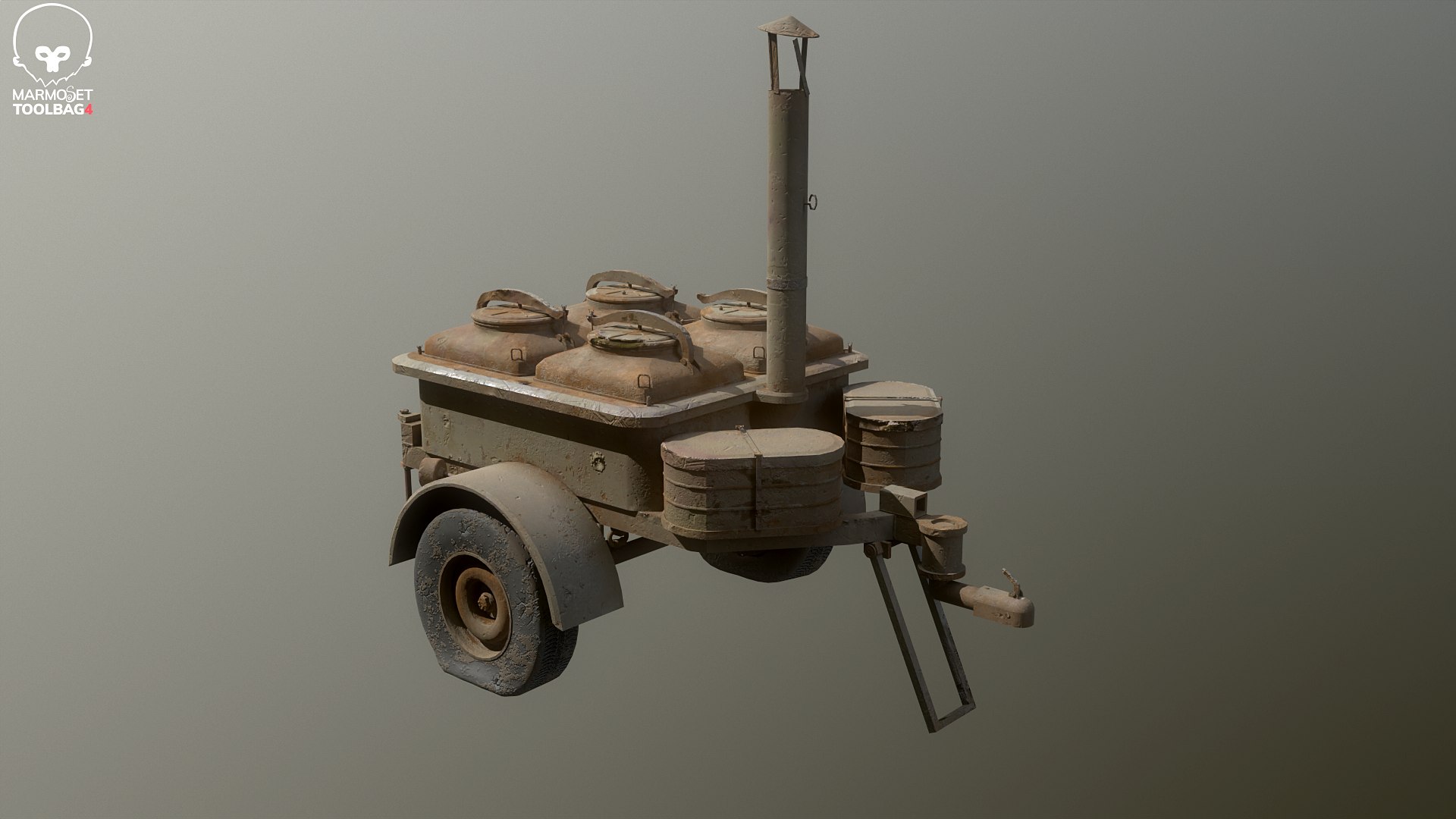 Old Army Filed Kitchen 3D Model - TurboSquid 2065679