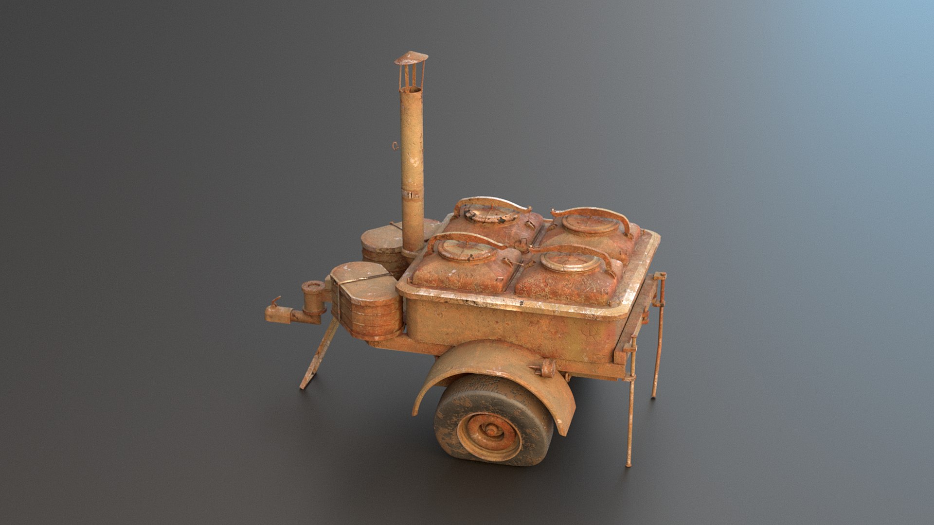 Old Army Filed Kitchen 3D Model - TurboSquid 2065679