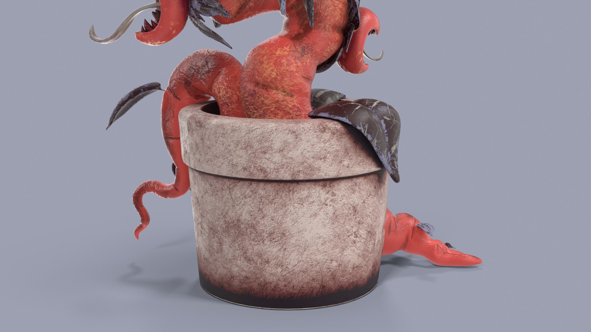 Monster plant model - TurboSquid 1659806