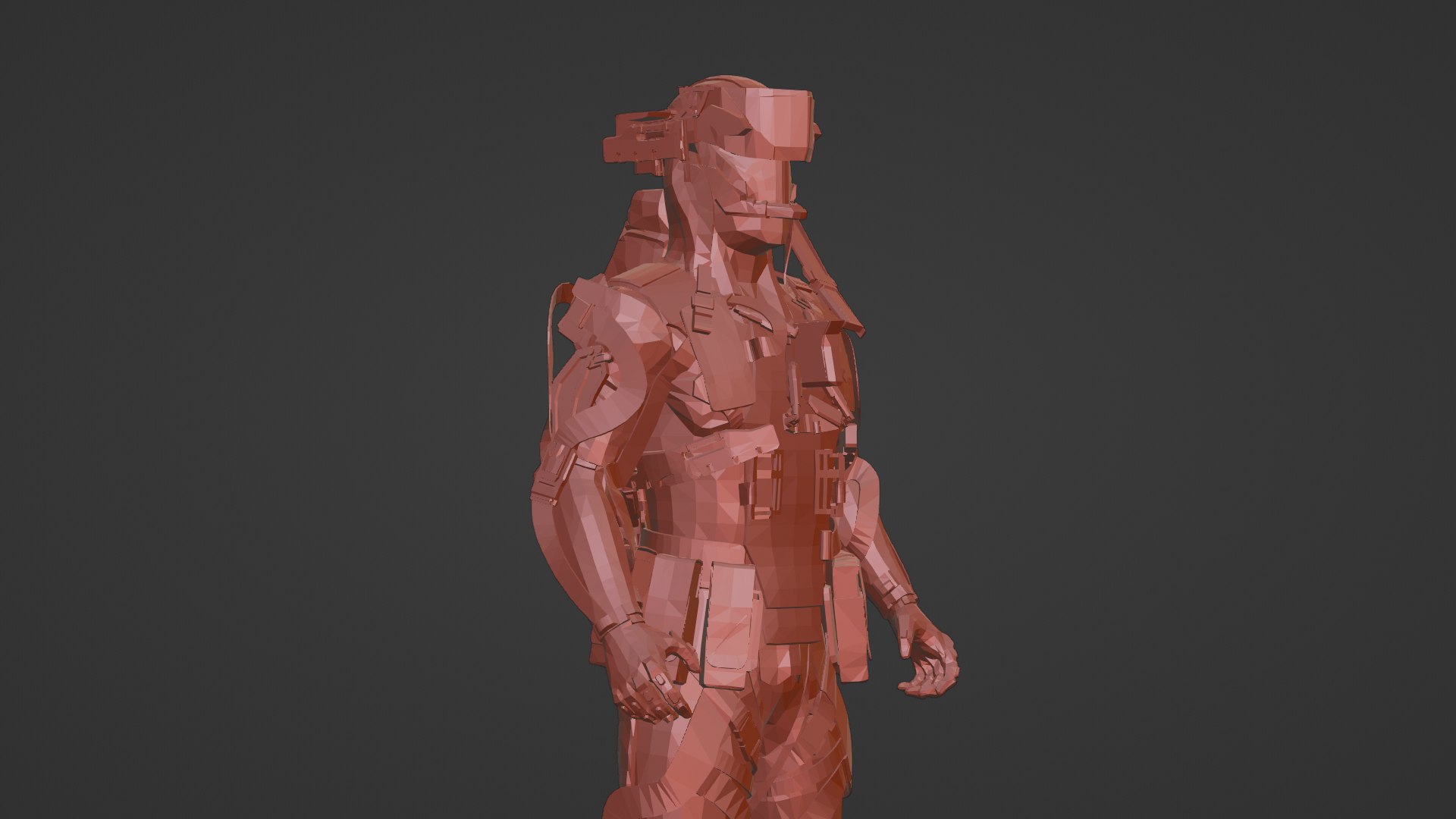 Free Futuristic Battle Robot 3D Model Rigged Game Ready 3D Model ...