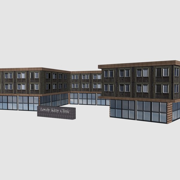 clinic hospital 3d model