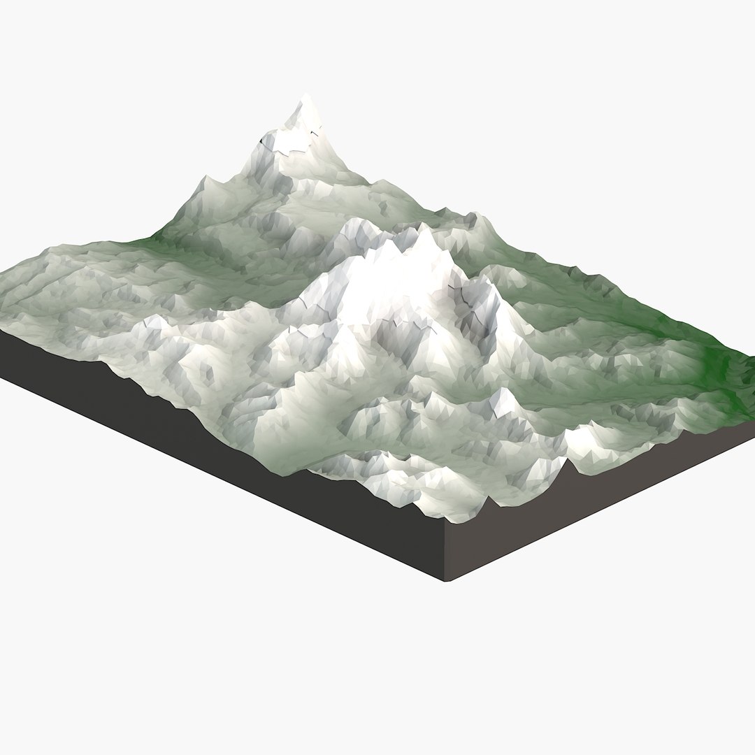 3d Model Mount Everest Landscape Terrain