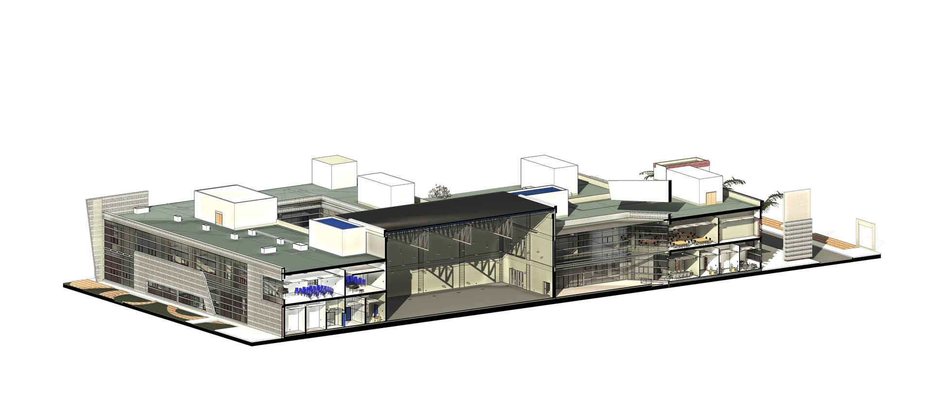 Revit BIM Primary School At UAE Model - TurboSquid 2058311