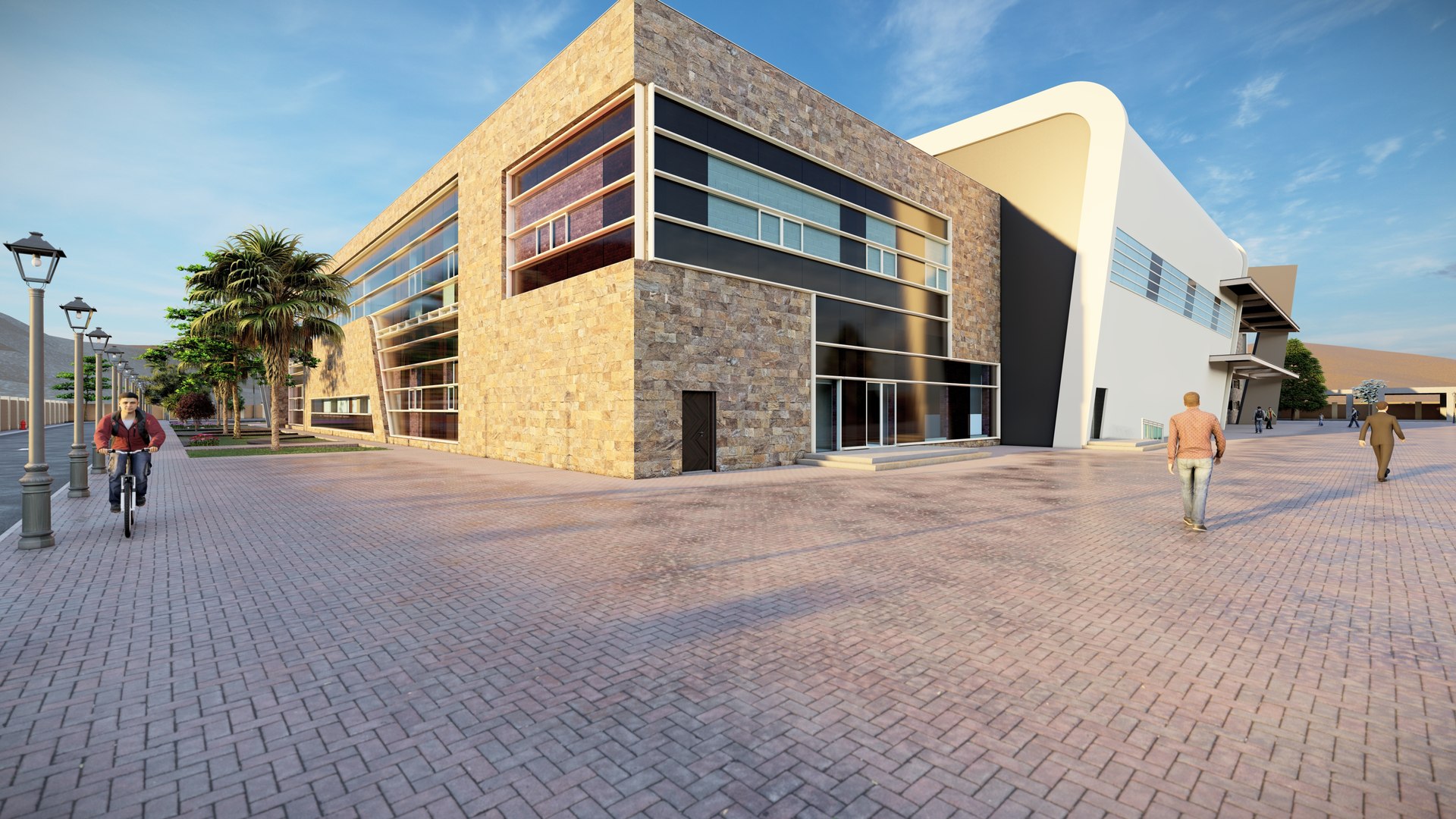Revit BIM Primary School At UAE Model - TurboSquid 2058311