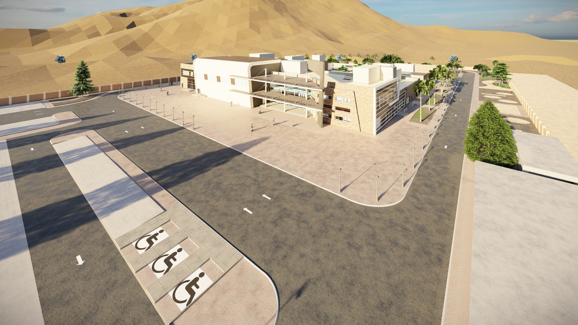 Revit BIM Primary School At UAE Model - TurboSquid 2058311