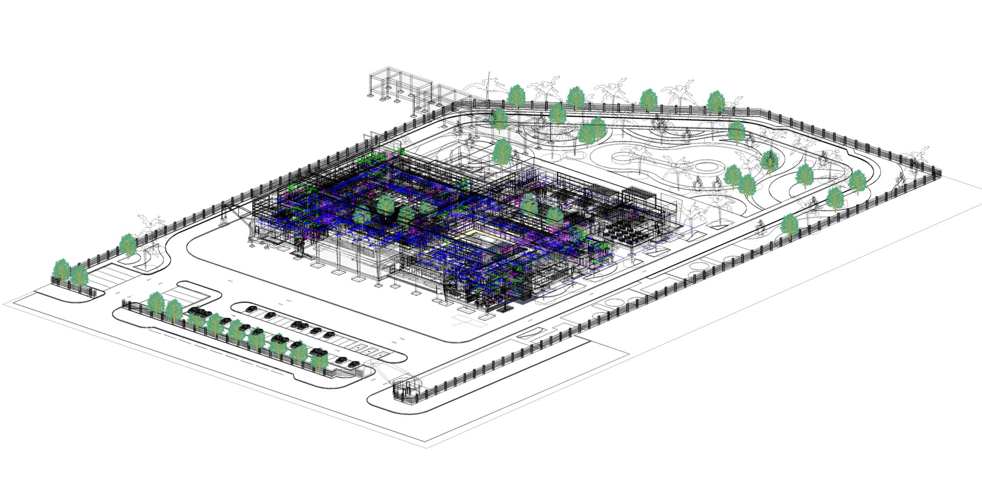 Revit BIM Primary School At UAE Model - TurboSquid 2058311