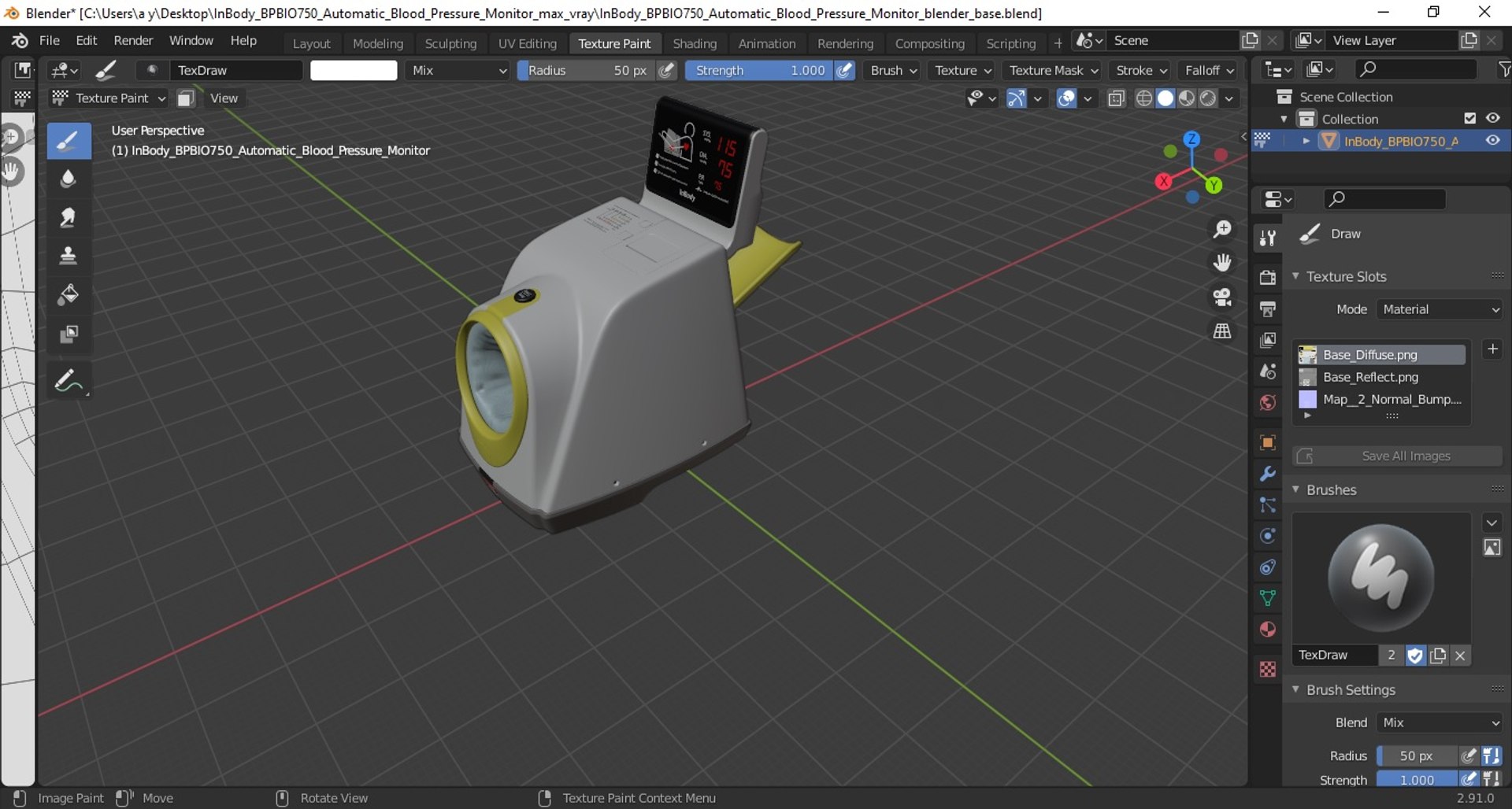 Inbody bpbio750 automatic blood 3D model - TurboSquid 1681713