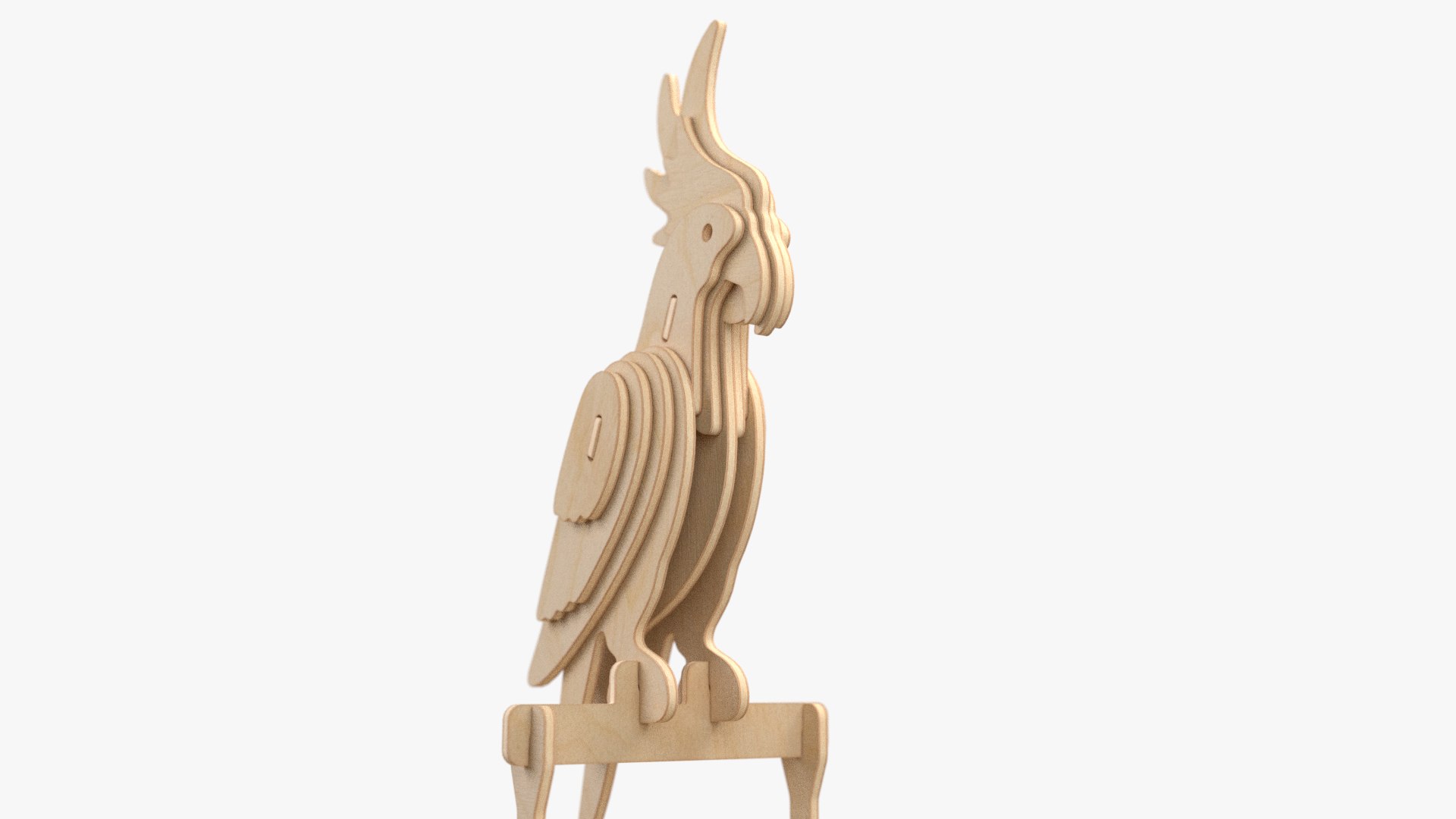 3D Parrot Laser Cut Animation Model - TurboSquid 1609469