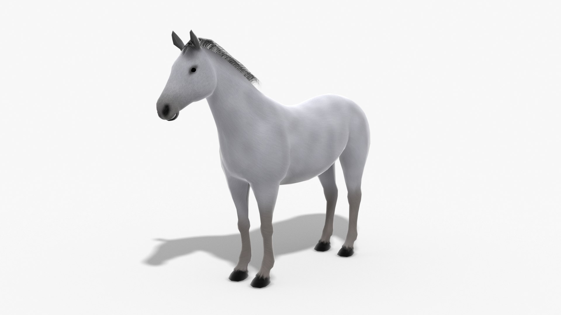 3D Horse Low Poly Horses 4 Pack Model - TurboSquid 1984398