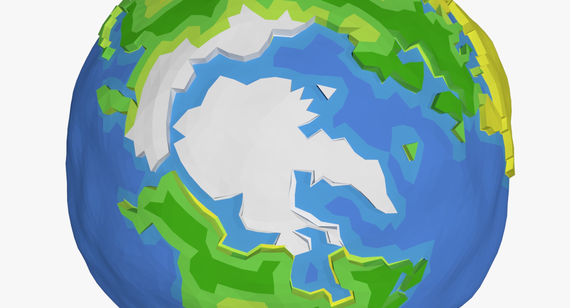 3D cartoon planet earth model - TurboSquid 1378377