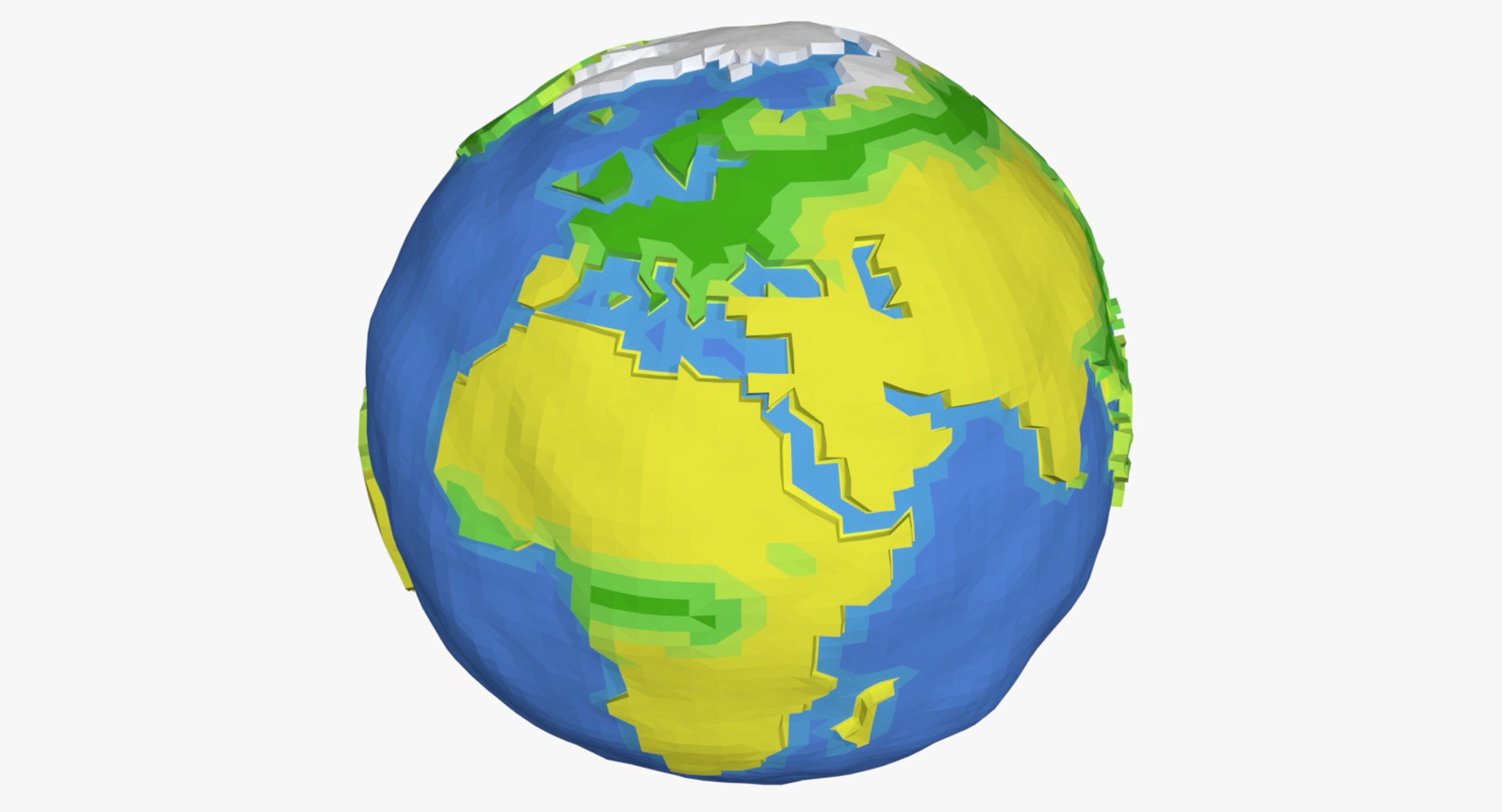 3D cartoon planet earth model - TurboSquid 1378377