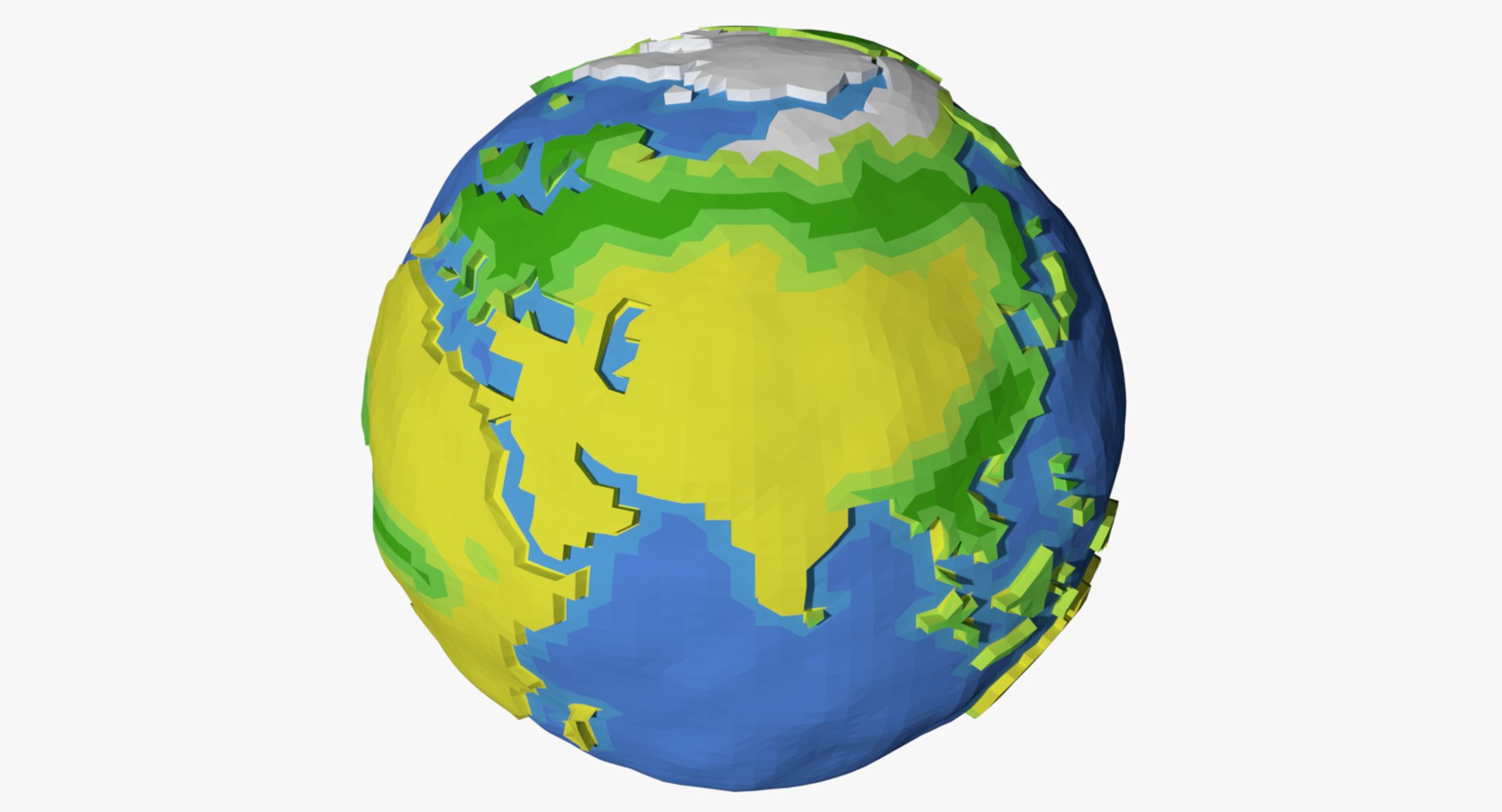 3D cartoon planet earth model - TurboSquid 1378377