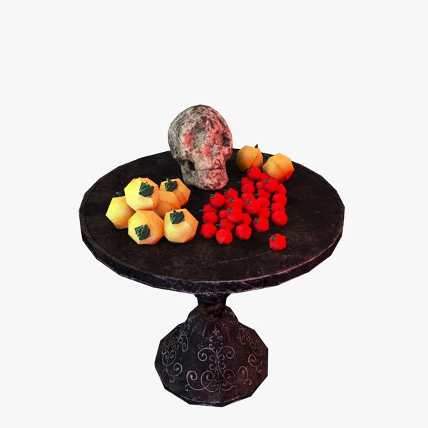 3D Skull Table - TurboSquid 1761273