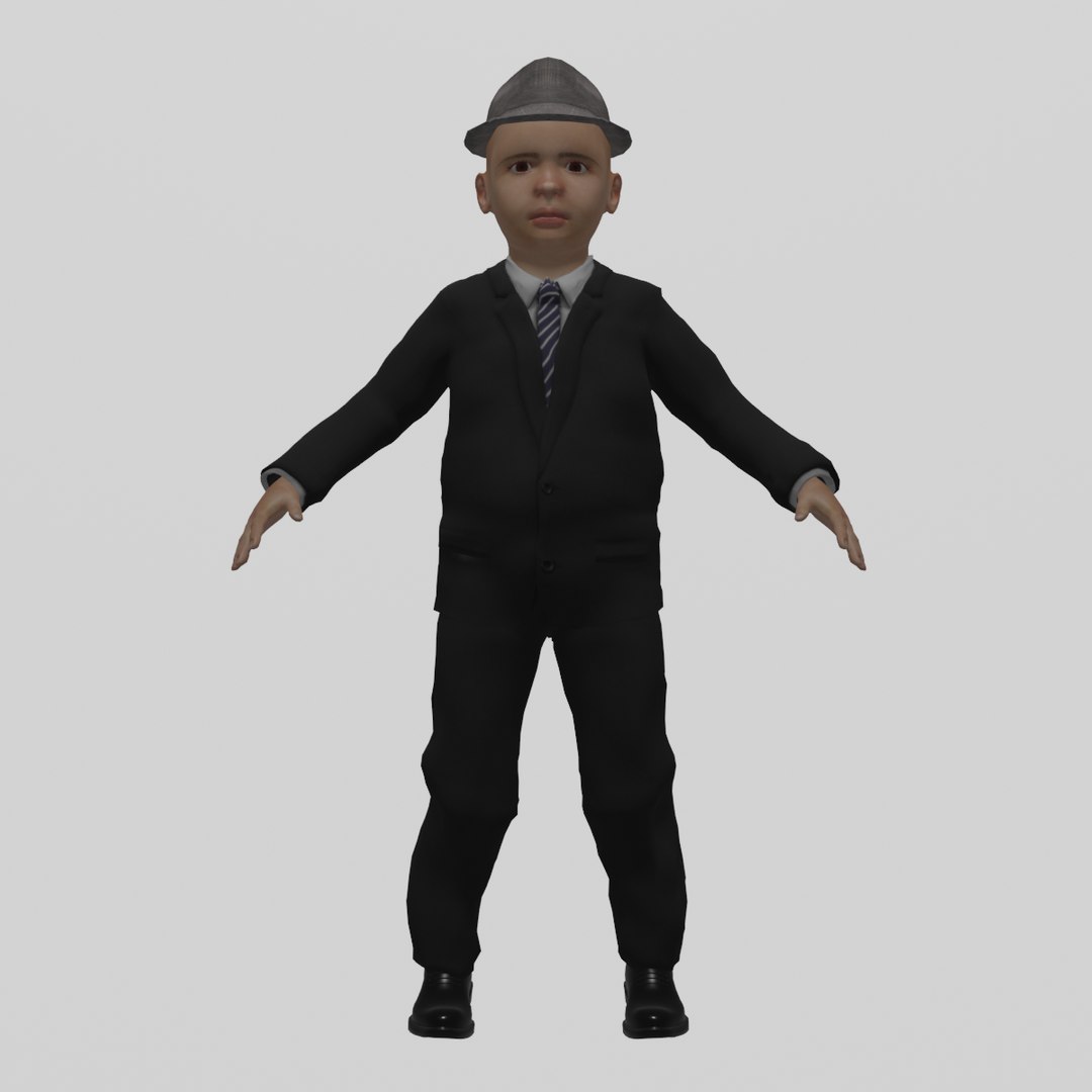 3D 4 Years Old Rigged Boy Model - TurboSquid 2169380