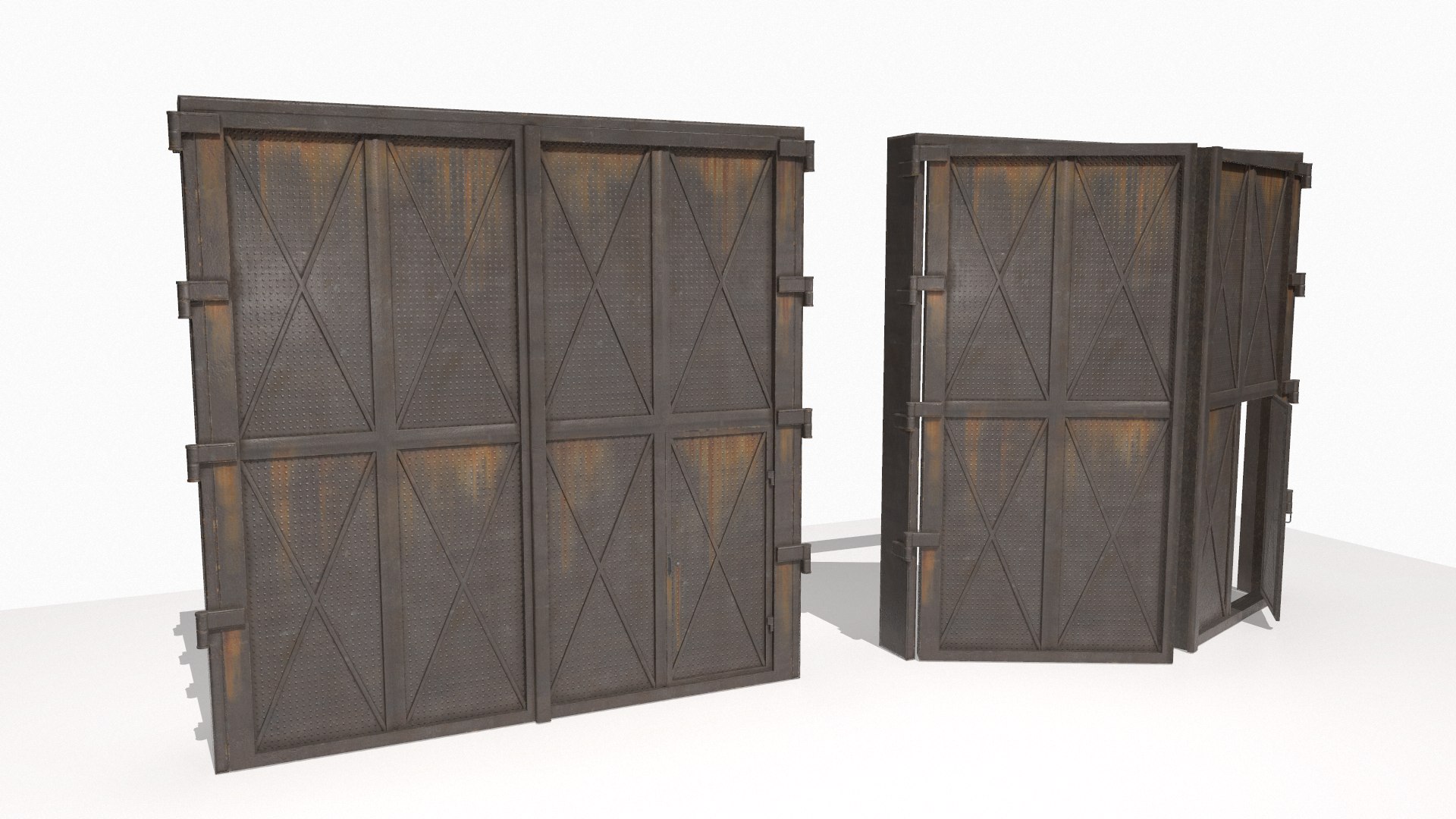 3D Realistic Metal Gates - TurboSquid 1520436